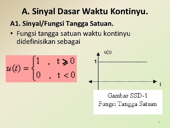 Matakuliah Pengolahan Sinyal Digital SINYALSINYAL DASAR 1 Pengantar
