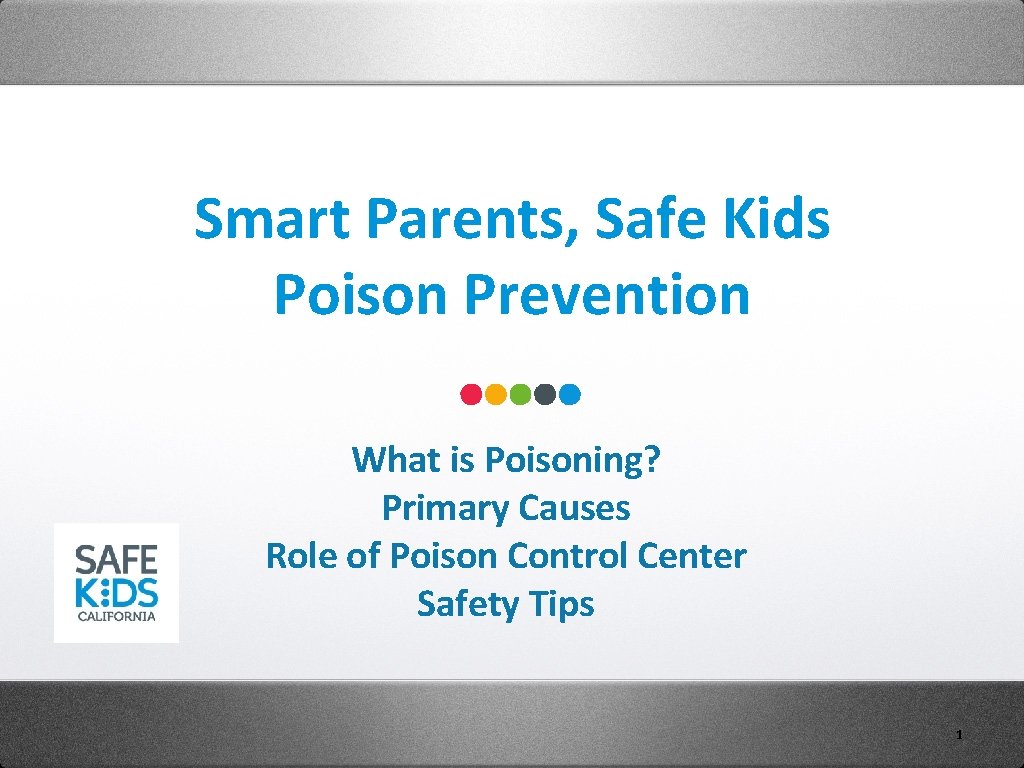 Smart Parents Safe Kids Poison Prevention What is