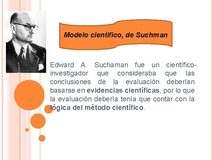 Modelo cientifico de Suchman Edward A Suchaman fue