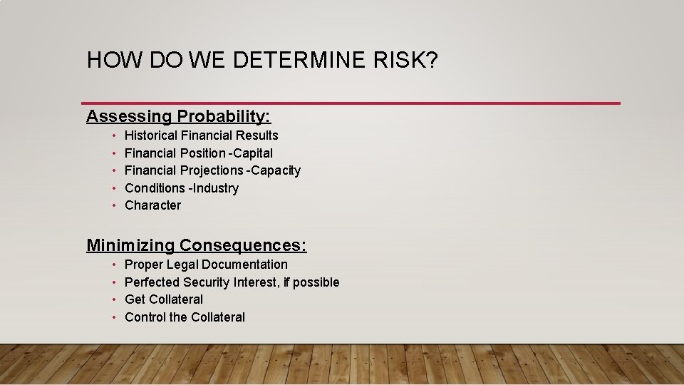 THE 5 CS OF CREDIT REAL WORLD APPLICATIONS