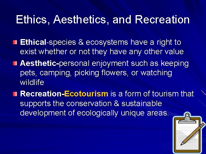 Chapter 10 Biodiversity Remember to write the slides