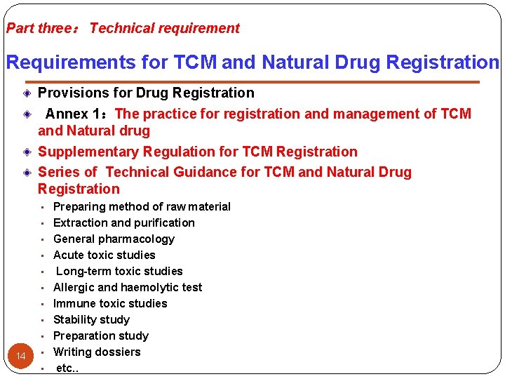 Overview on Registration Administration of Traditional Chinese Medicines