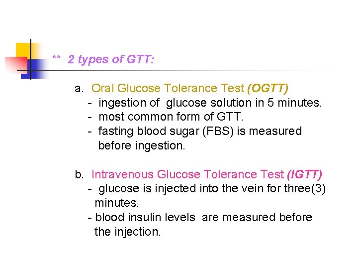 GLUCOSE TOLERANCE TEST GTT Ramla A Sandag Jailani