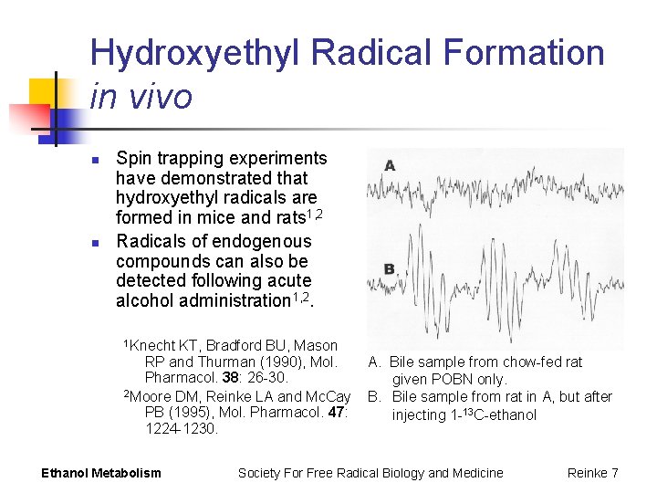 The Virtual Free Radical School Free Radical Production