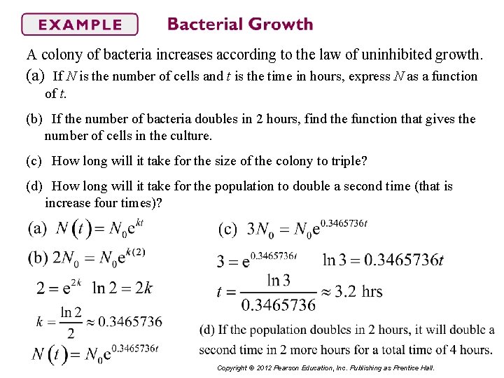 Section 6 8 Exponential Growth and Decay Models