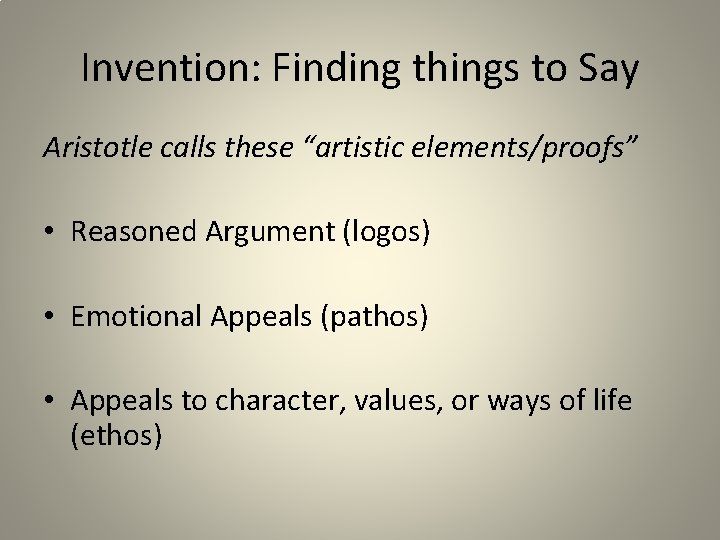 Basic Elements of Speechmaking The Five Canons of