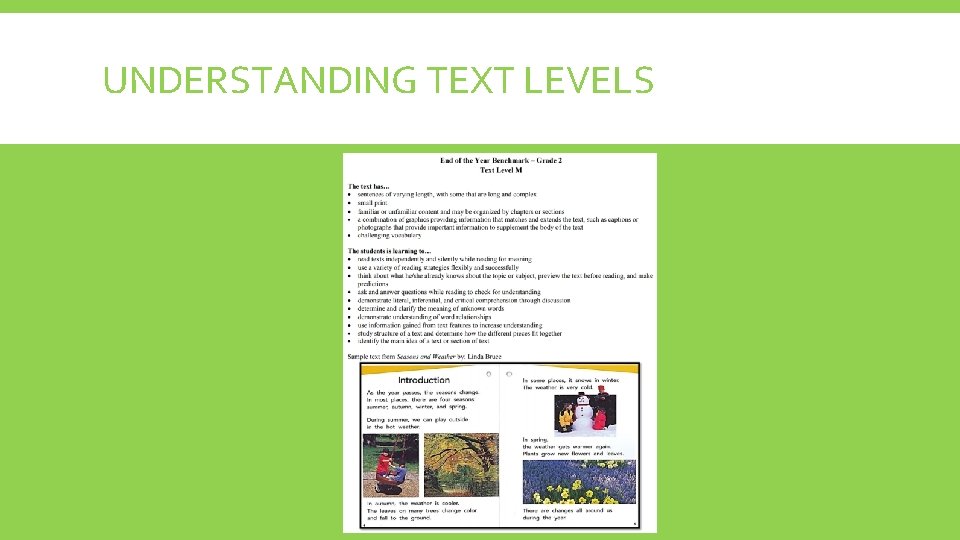 UNDERSTANDING YOUR CHILDS REPORT CARD WHAT IS THE