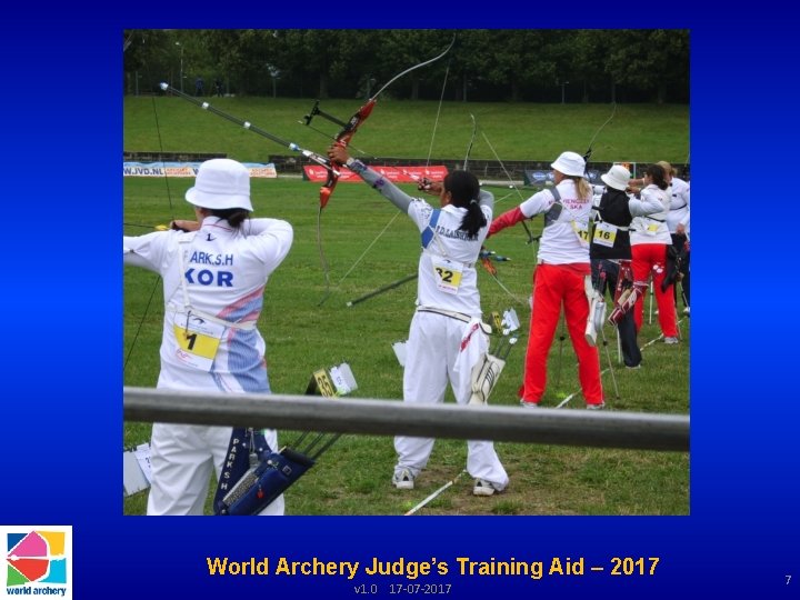 Safety in Archery World Archery Judges Training Aid
