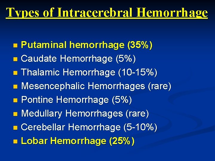 Intracerebral Hemorrhage high ICP management Emergency Lecture Series