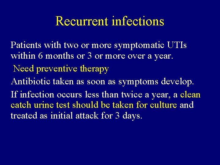 Treatment of urinary tract infections Prof Hanan Habib