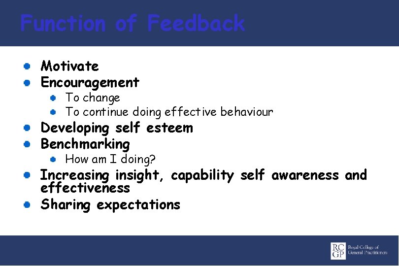 NACT conference 2011 Feedback Dr Jill Edwards MSc