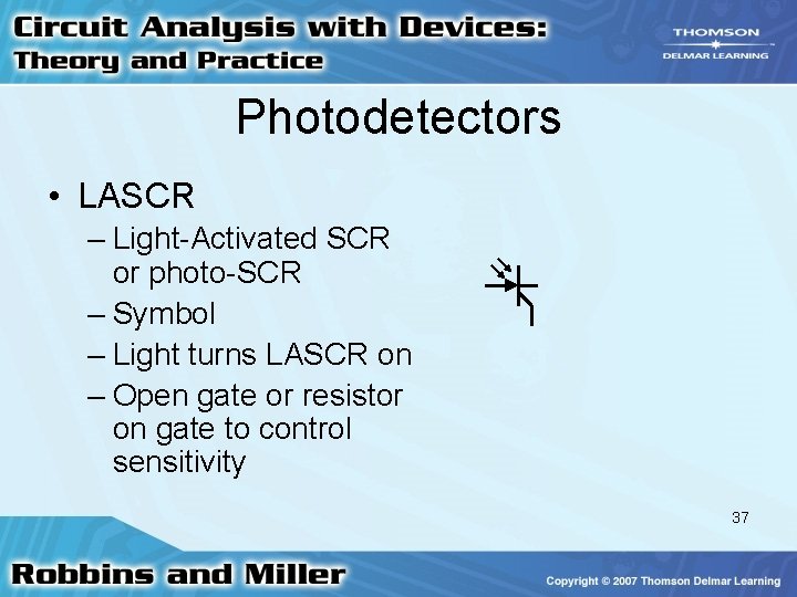 Chapter 33 Thyristors and Optical Devices Introduction to