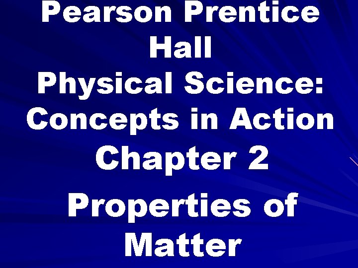 Pearson Prentice Hall Physical Science Concepts in Action