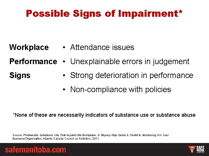 Impairment Cannabis and Workplace Safety What Employers Can