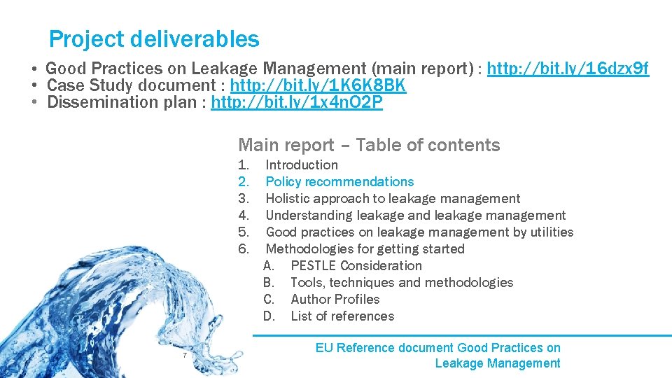 EU Reference document Good Practices on Leakage Management