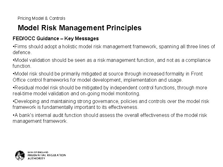 Pricing Model Risk Control Ragveer Brar Valuation Controls