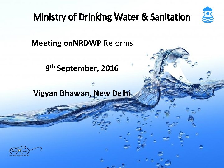 Ministry of Drinking Water Sanitation Meeting on NRDWP