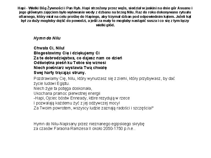 Powstanie i funkcjonowanie pastwa w Staroytnym Egipcie 1