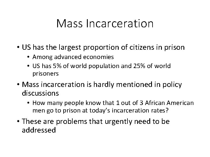 A Model of Mass Incarceration and Crime Peter