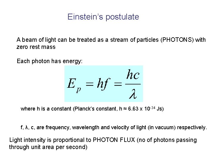 PHY 102 Quantum Physics Topic 3 De Broglie