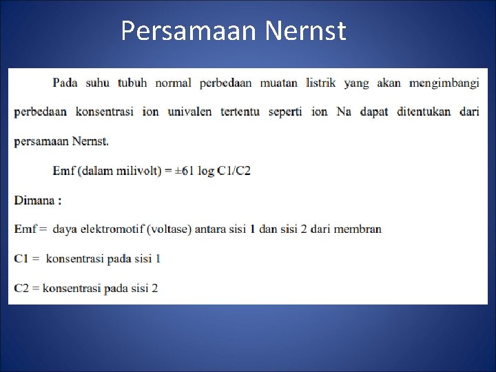 HUKUM BIOLISTRIK Oleh Menik Dwi Kurniatie S Si