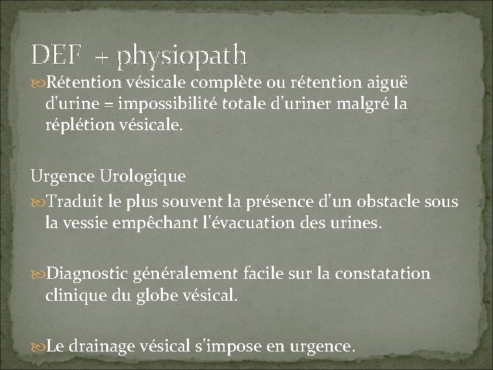 CAT devant une RVA DR A BENMESSAOUD Chirurgie