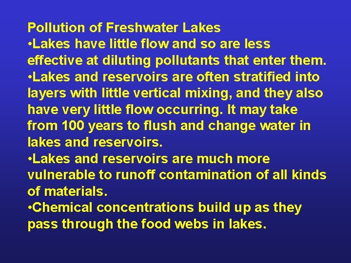 Water Pollution Chapter 22 Review Key Concepts Types