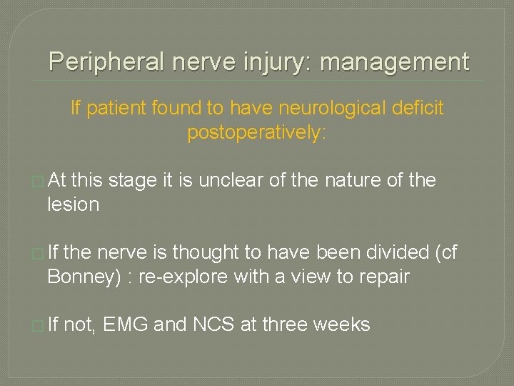 Medicolegal aspects of peripheral nerve injury Alistair Ross
