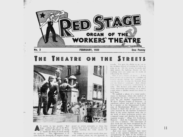 Agitprop and Workers Theatre Ian Saville Definitions From