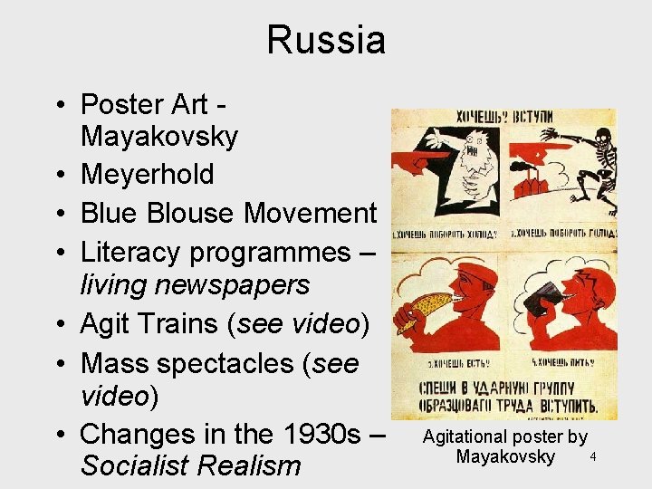Agitprop and Workers Theatre Ian Saville Definitions From
