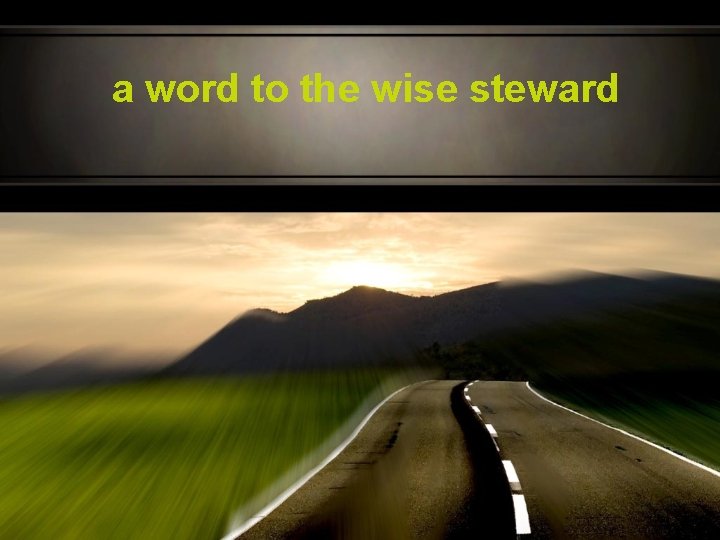 Stewardship in Light of Wisdom The Book of