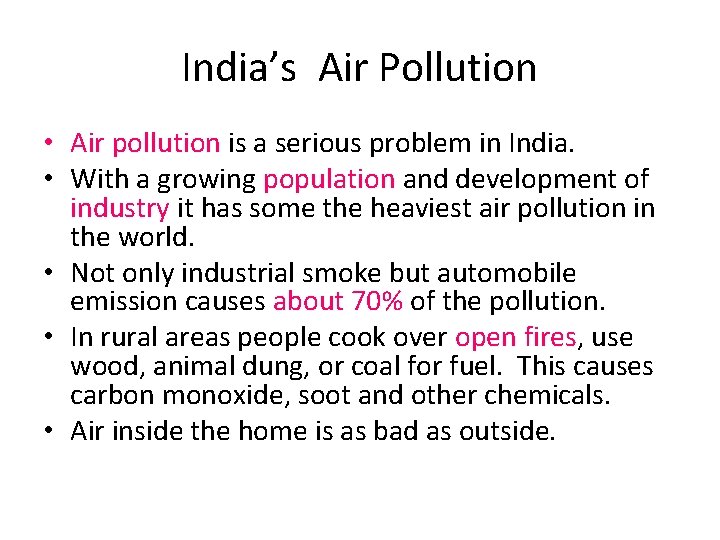 Environmental Issues of Southern and Eastern Asia SS
