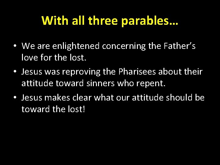 The Parable of the Lost Son Luke 15