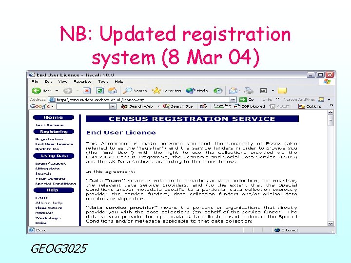 Exploratory analysis of neighbourhood data GEOG 3025 Census