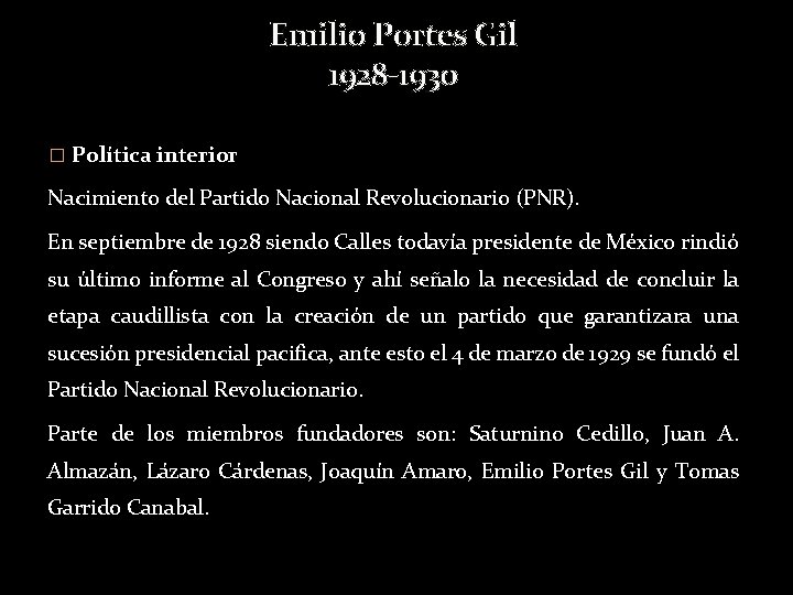 El Maximato y el nacimiento del partido oficial