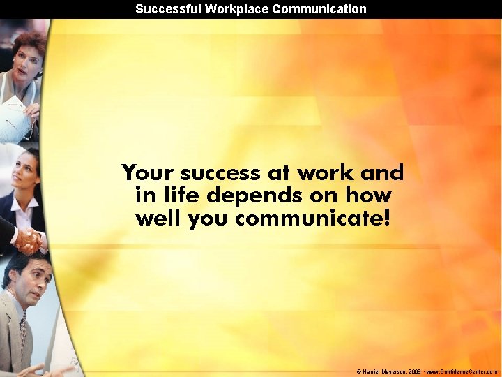 Employee Success Toolkit Tool 1 Successful Workplace Communication