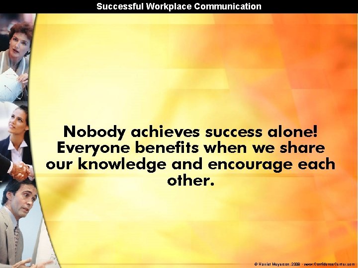 Employee Success Toolkit Tool 1 Successful Workplace Communication