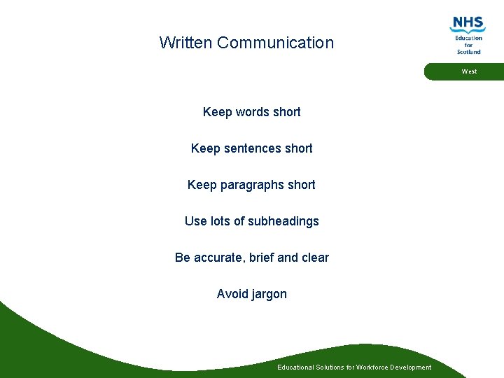 West Effective Communication Methods Educational Solutions for Workforce