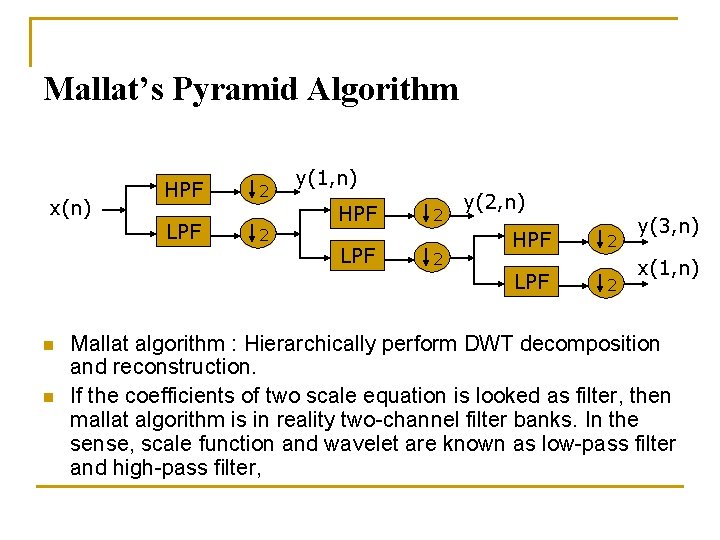 A VLSI Architecture for the 2 D Discrete