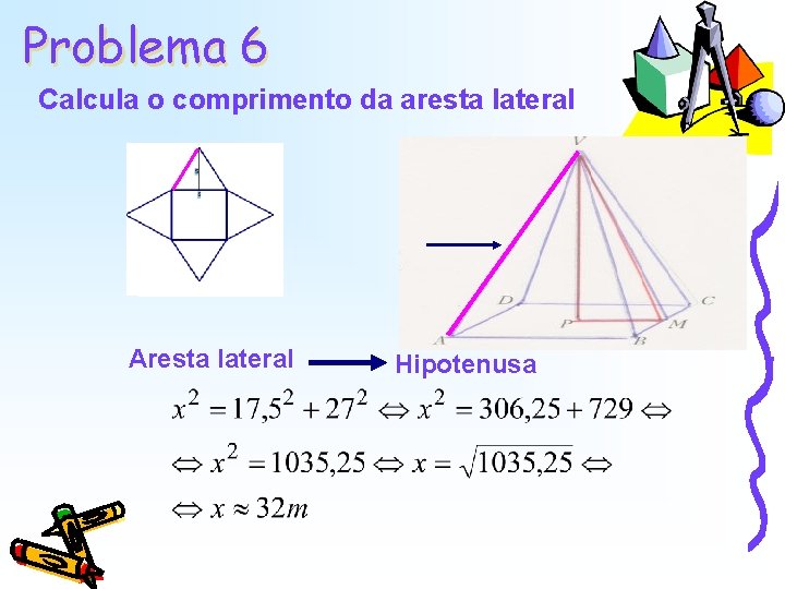 reas e volumes de slidos geomtricos prismas pirmides