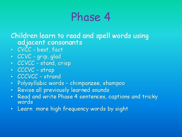 Letters and Sounds Principles and Practice of High