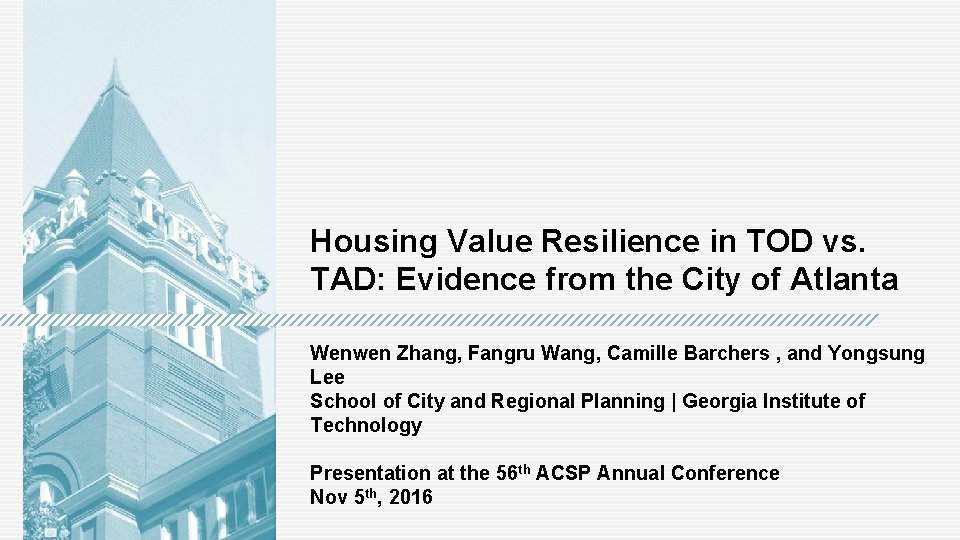 Housing Value Resilience in TOD vs TAD Evidence
