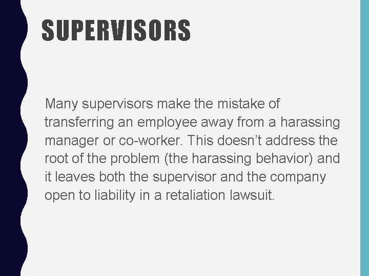 SEXUAL HARASSMENT A GUIDE FOR EMPLOYEES OBJECTIVES Learn