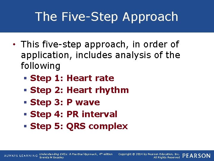 Understanding EKGs A Practical Approach FOURTH EDITION CHAPTER