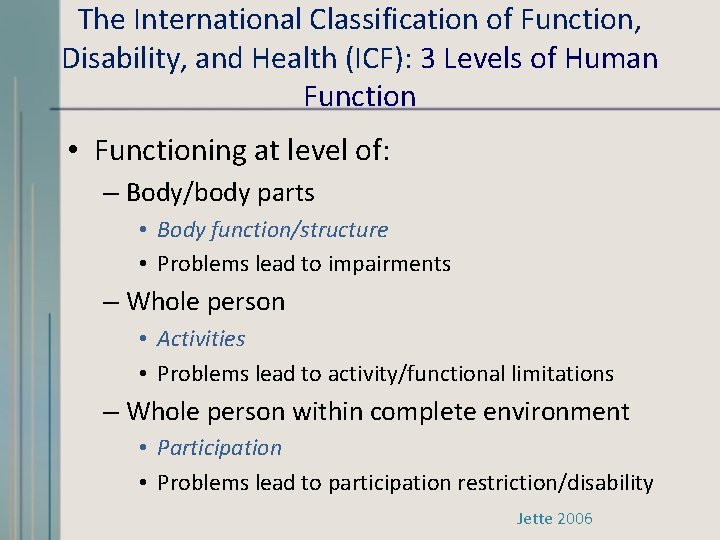 Considerations in Aging with a Disability Carolyn P