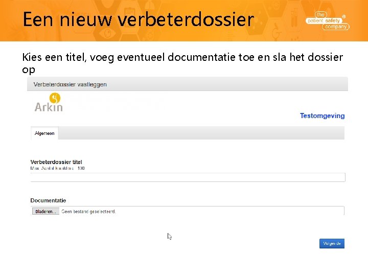 HANDLEIDING VERBETERREGISTER Inloggen Open het programma via de