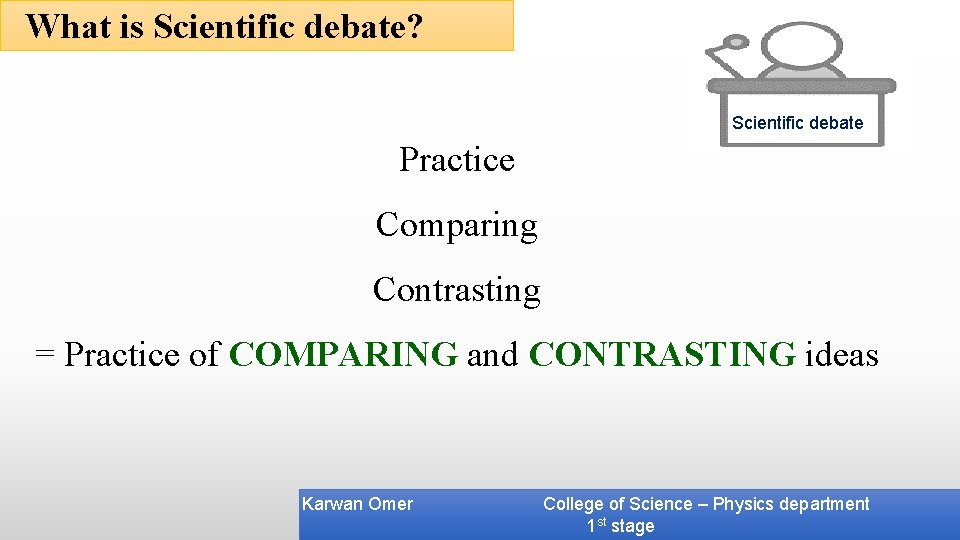 University of Halabja College of Science Department of
