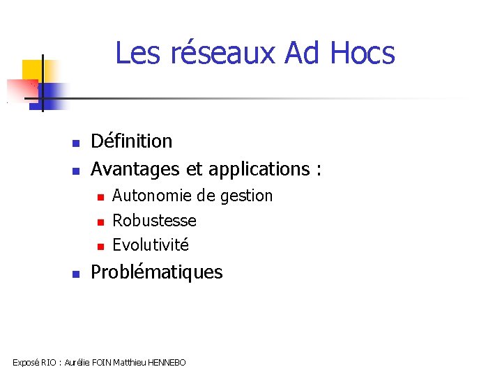 Protocoles de routage Hybrides en rseau Ad Hoc