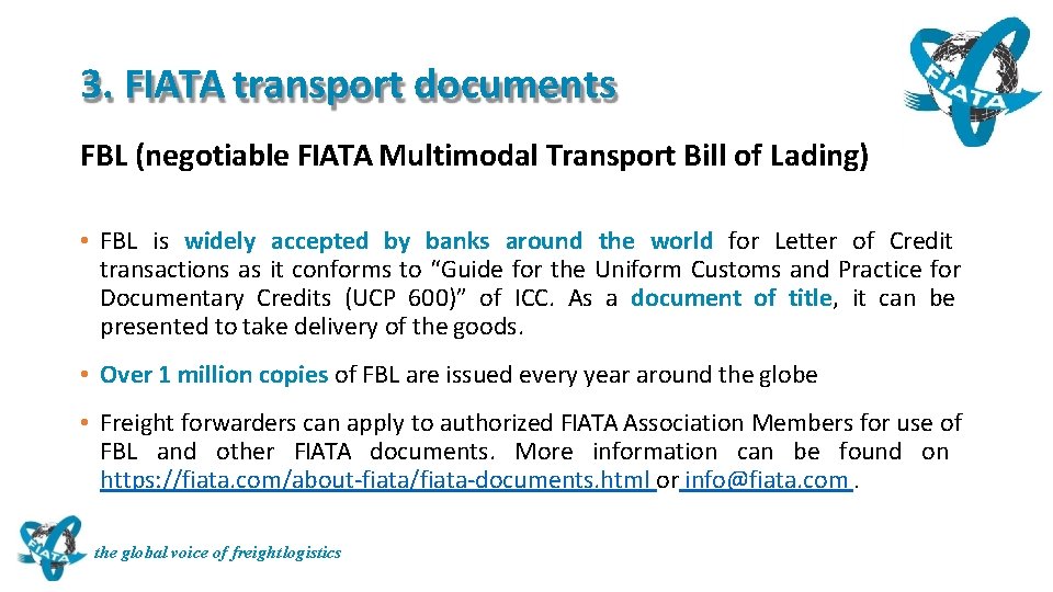 The International Federation of Freight Forwarders Associations Fdration