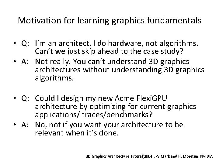 3 D computer graphic Basis for realtime rendering